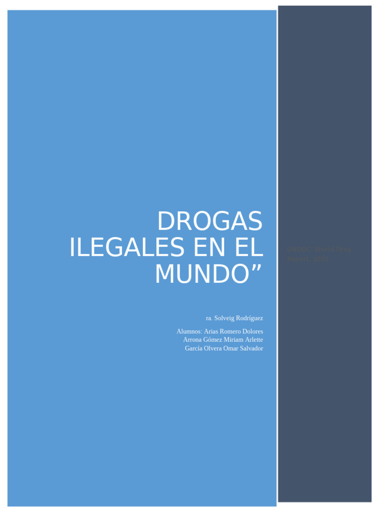 Tarea 1 | PDF | Comercio ilegal de drogas | Drogas
