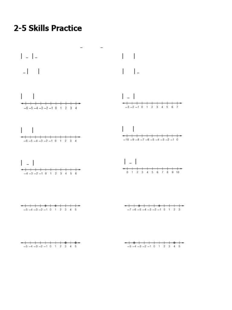 Skills Practice 2-5 | PDF