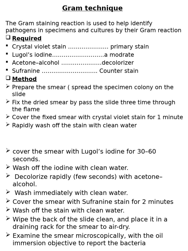Gram Stain | PDF