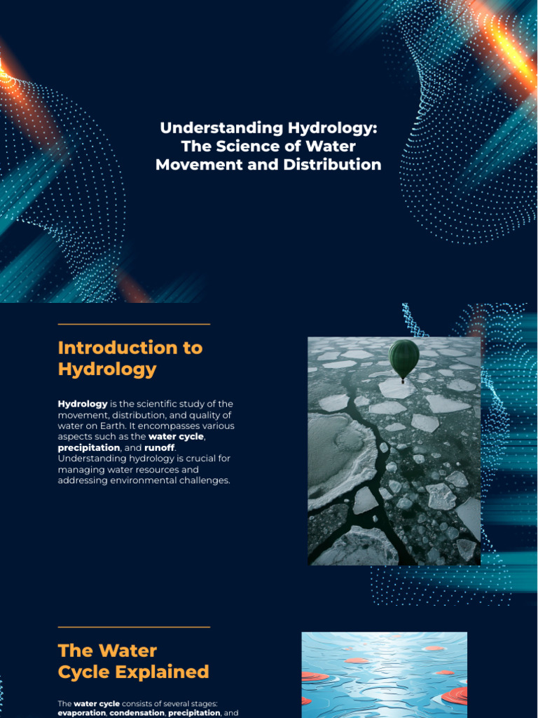 Slidesgo Understanding Hydrology The Science of Water Movement and ...