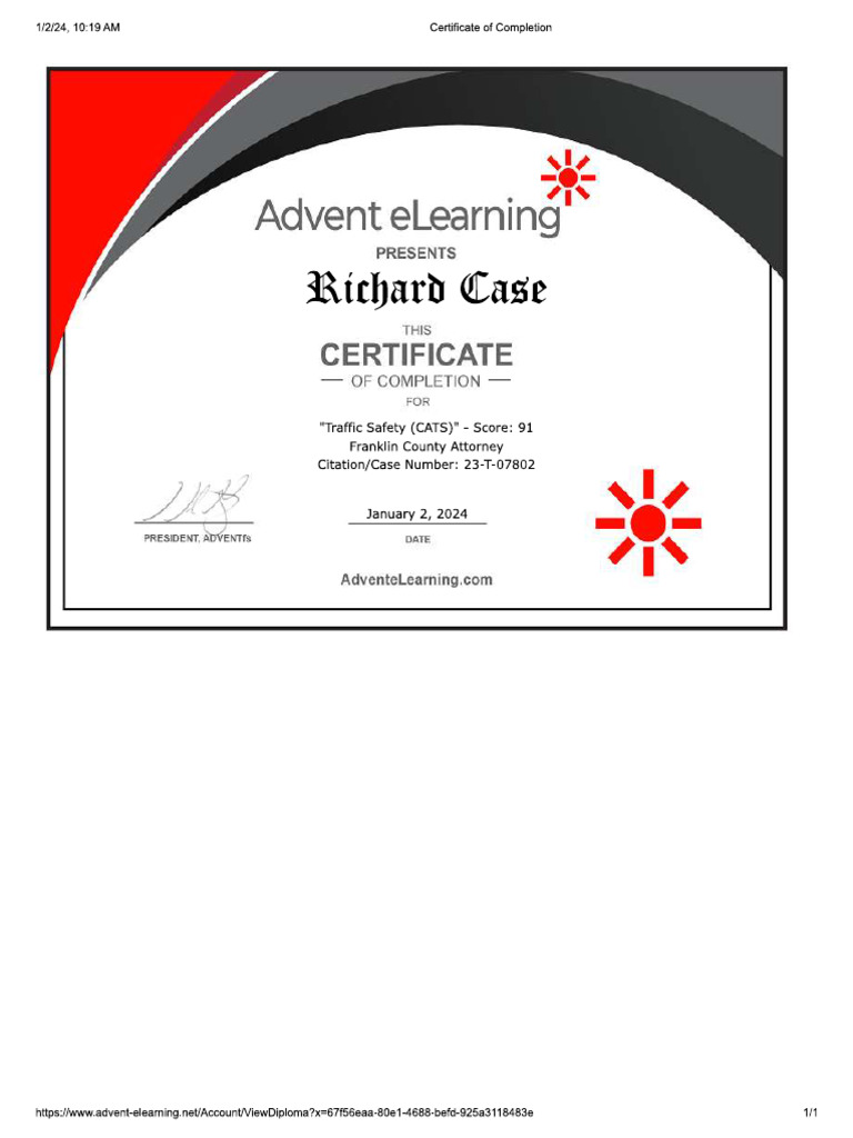 Cats Certificate | PDF