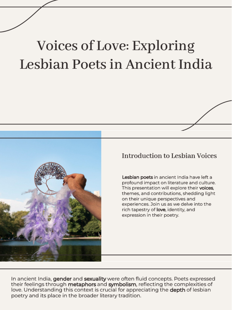 Lesbian Poets of Ancient India | PDF