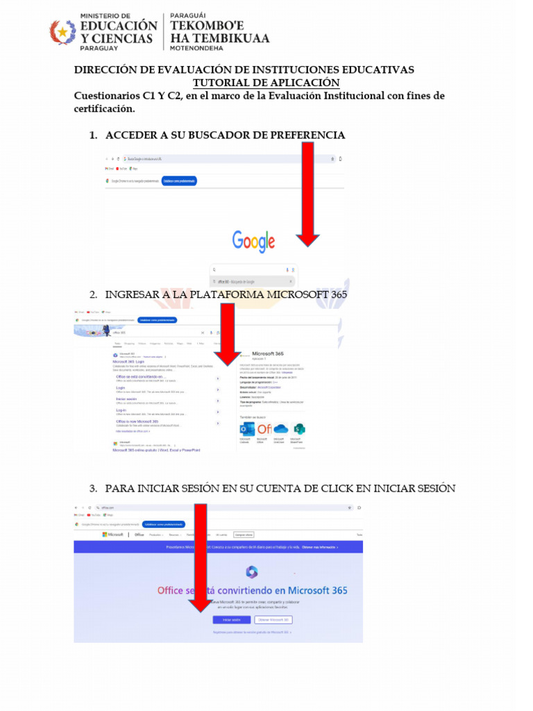 Tutorial de Aplicación de Cuestionarios Sgi | PDF