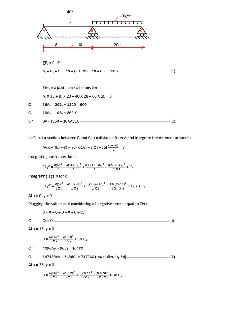 RCC_Indeterminate structure problem solution | PDF | Arithmetic