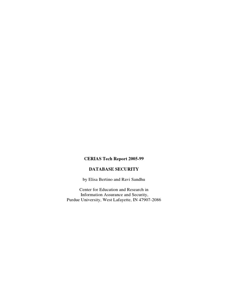 Database Security Concepts and Challenges | PDF | Databases ...