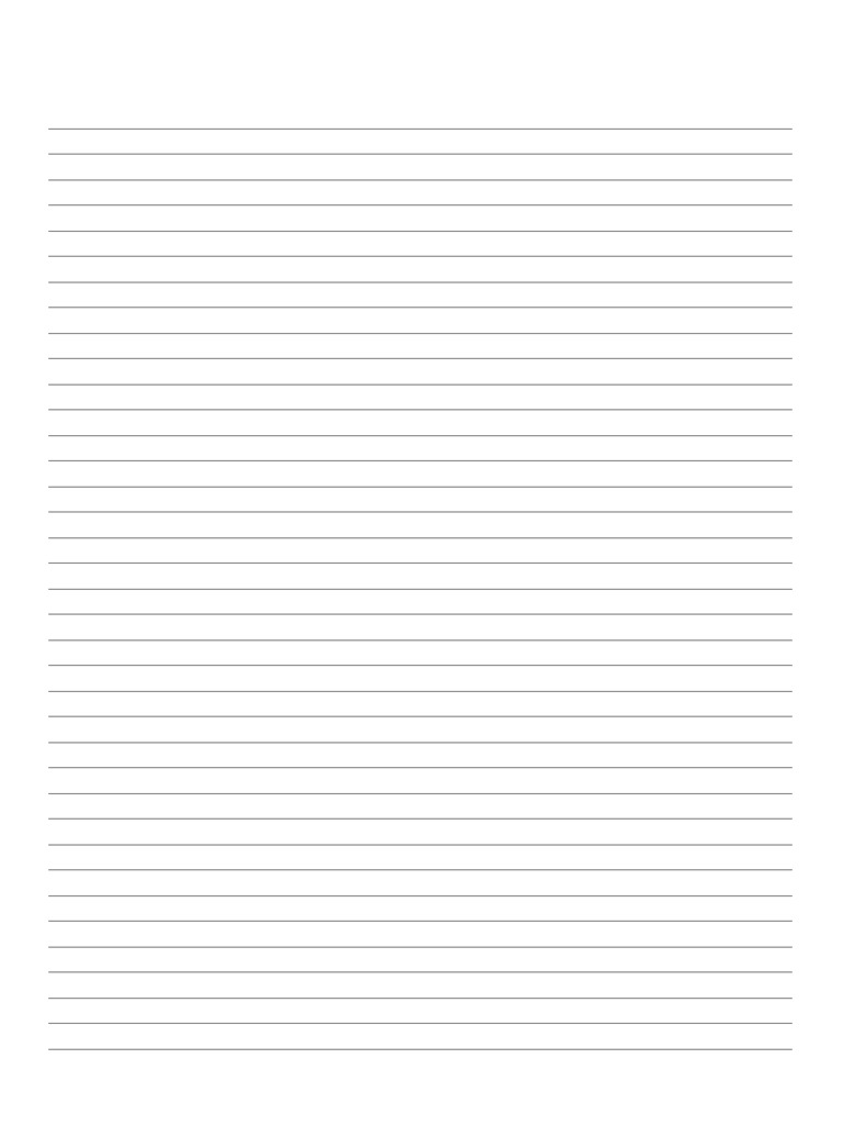 Lined Paper Template | PDF