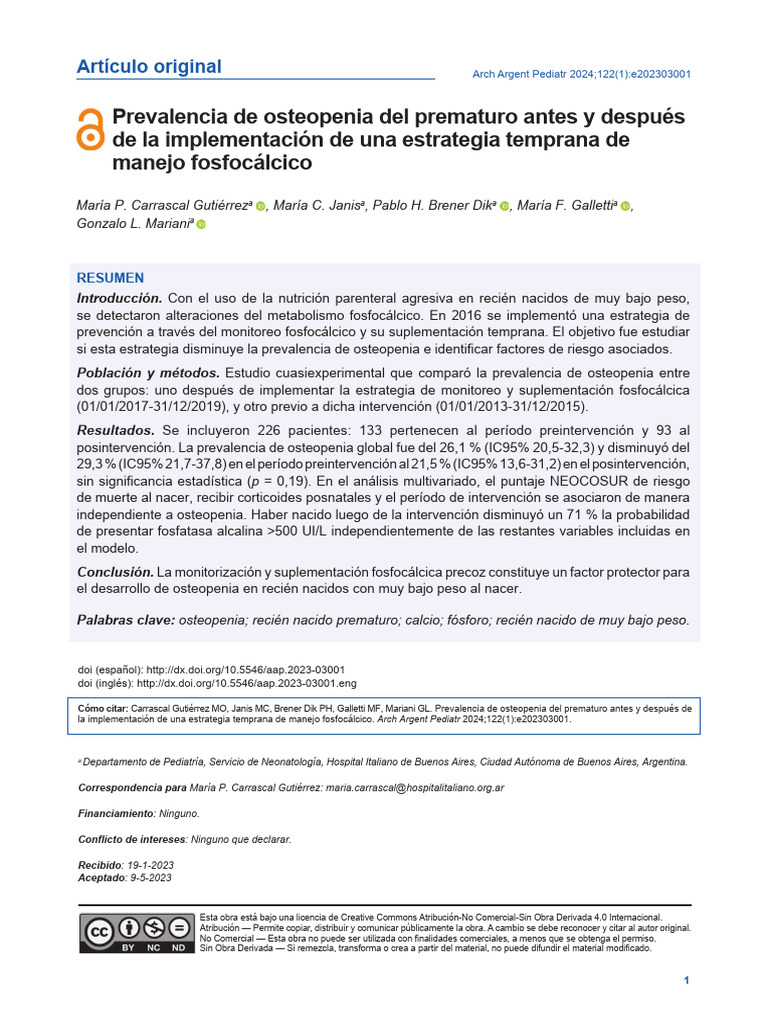 Osteopenia Sap 24 | PDF | Especialidades Medicas | Medicina CLINICA