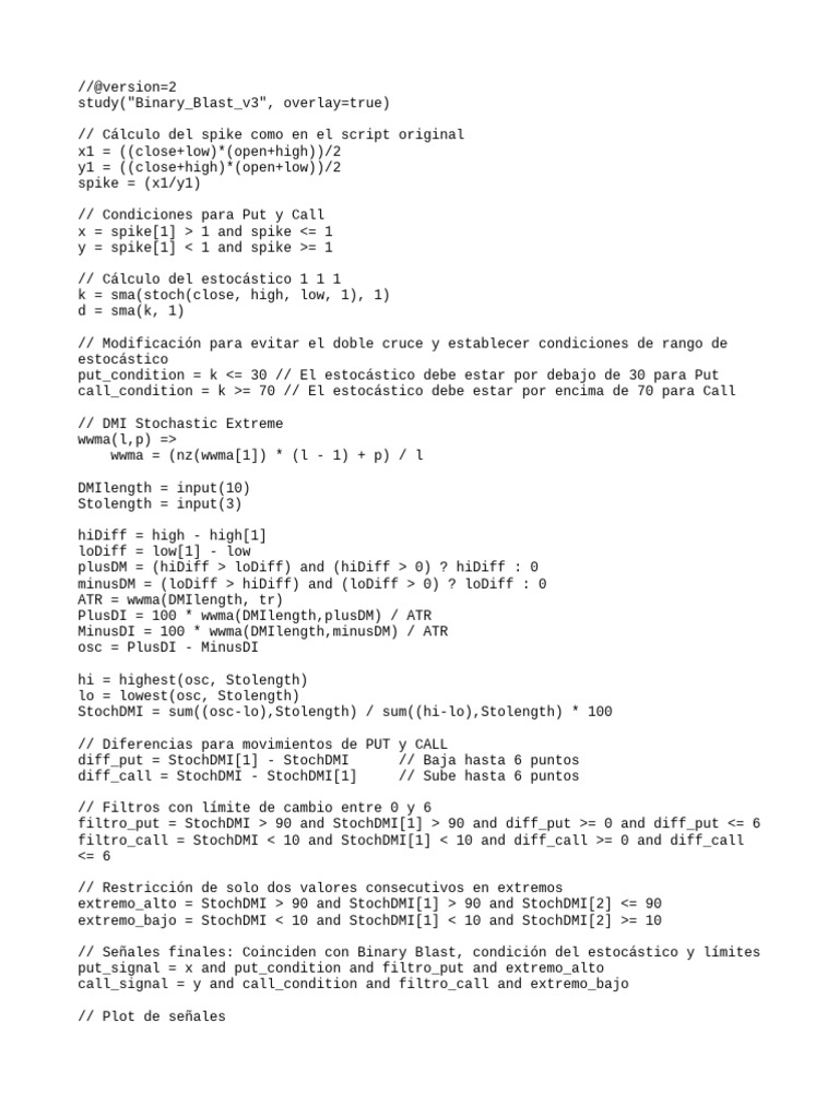 Binary, 1 Solo Stoch, 70 y 30 | PDF