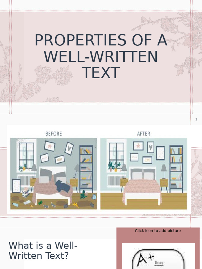 Key Properties of Well-Written Texts | PDF | Essays | Argument