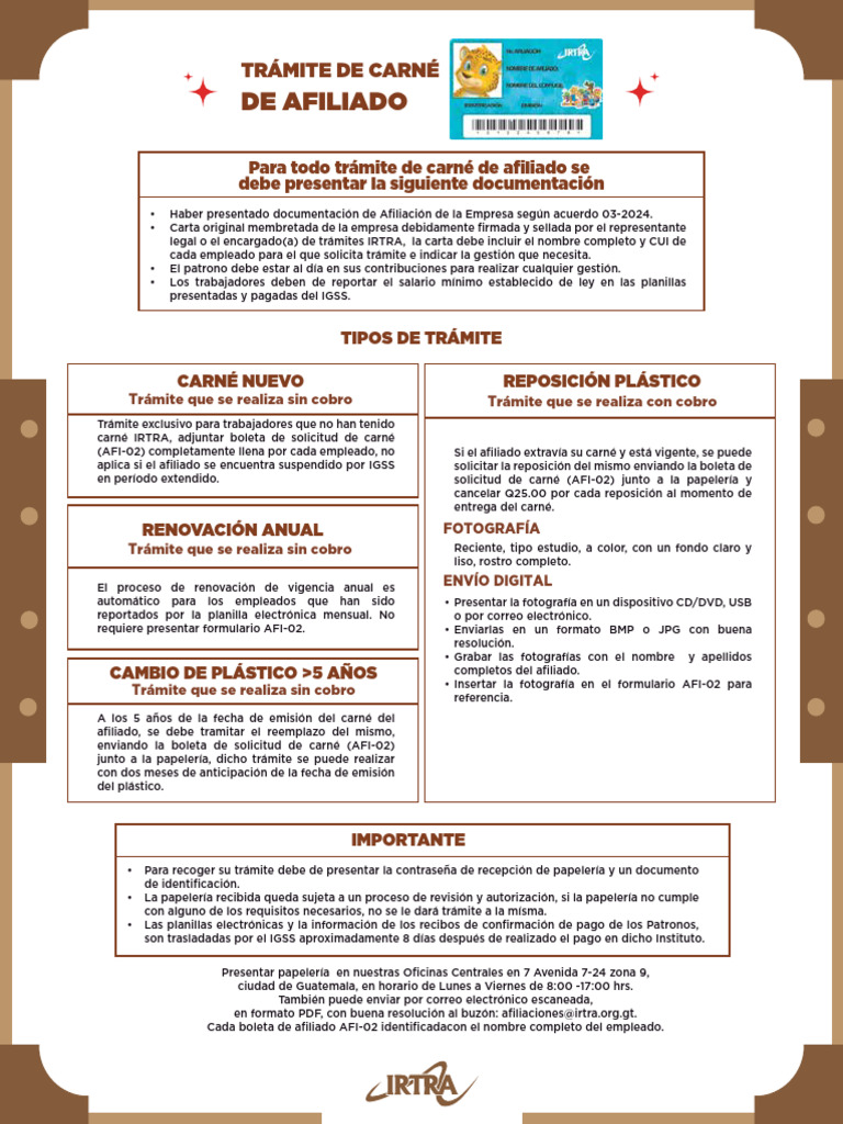 Trámite de Carnet | PDF