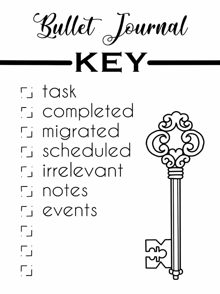 Bullet Journal Key | PDF