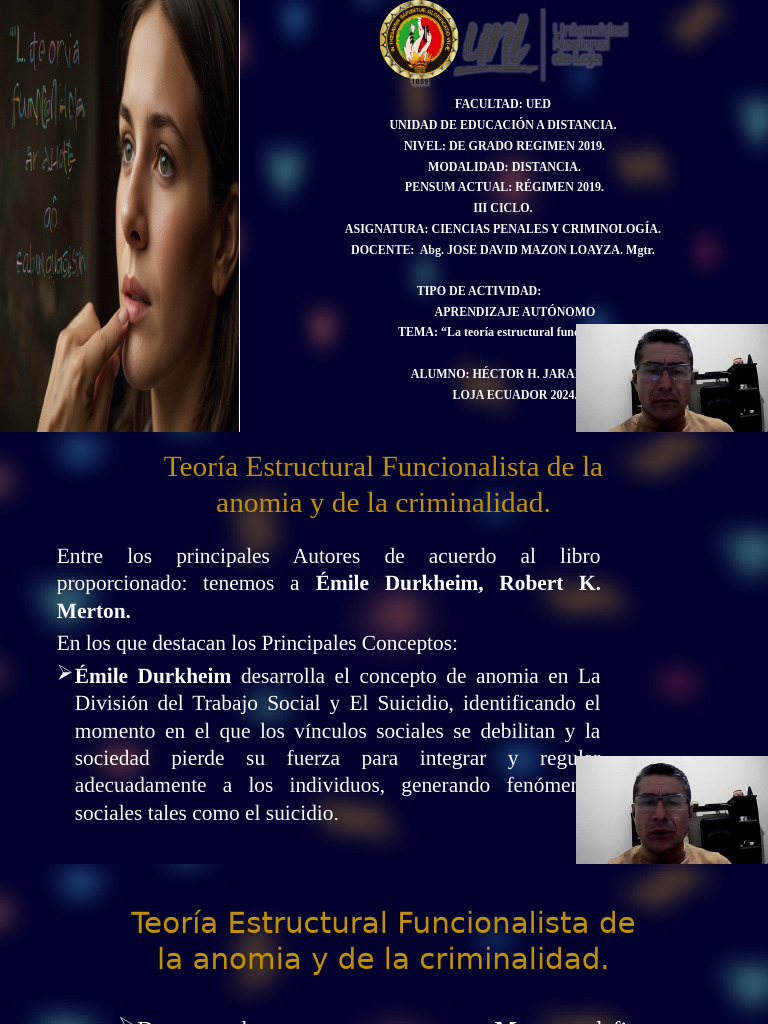 La Teoria Estructural Funcionalista | PDF | Emile Durkheim | Sociedad