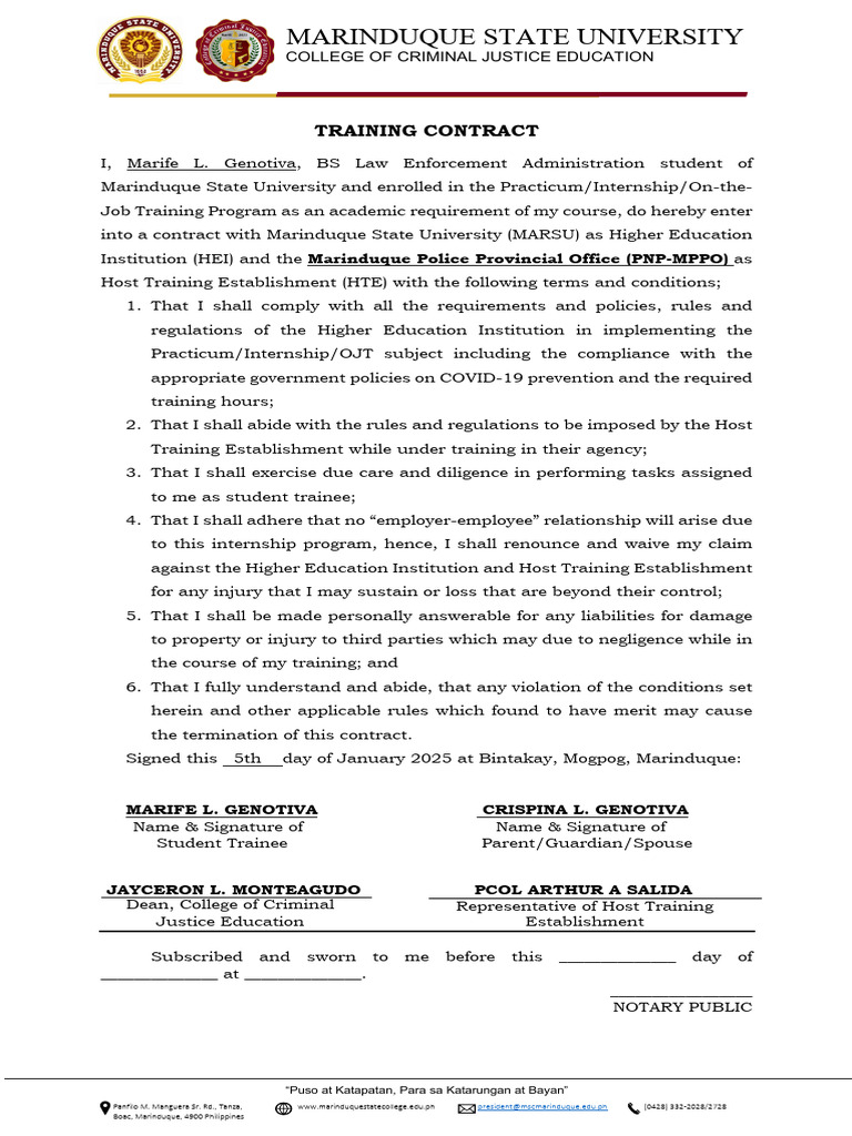 Training Contract | PDF | Legal Liability | Common Law