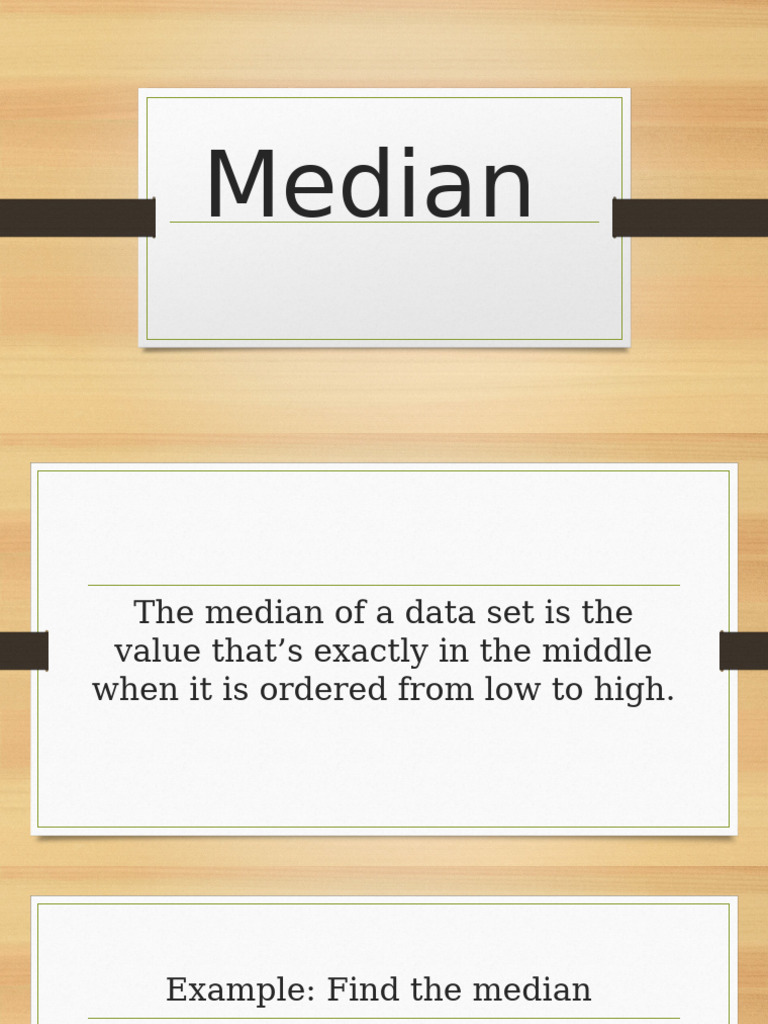 Median | PDF