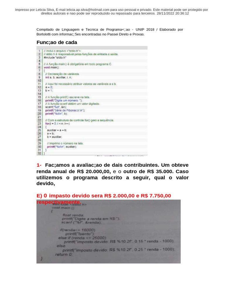 Compilado Ling e Tecn Programacao - Com Provas | PDF | Desenvolvimento de software | Engenharia ...