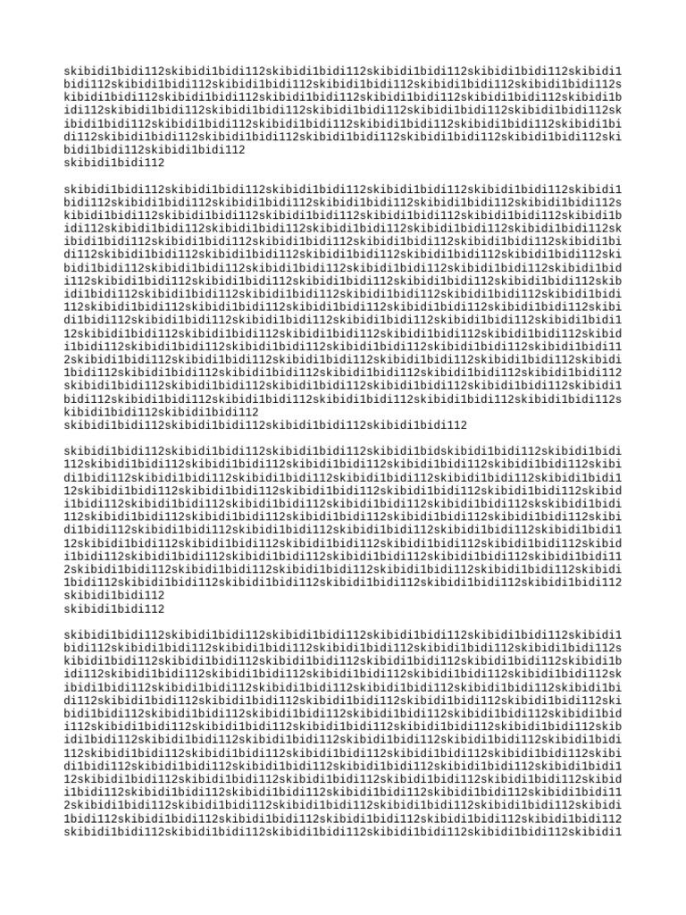 Skibidi 4 Bidi 112 | PDF