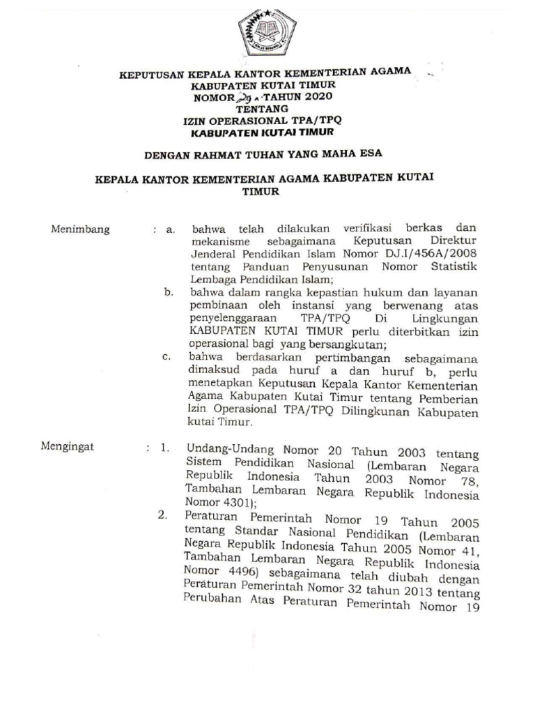 SK New TPA Bengalon - Compressed | PDF