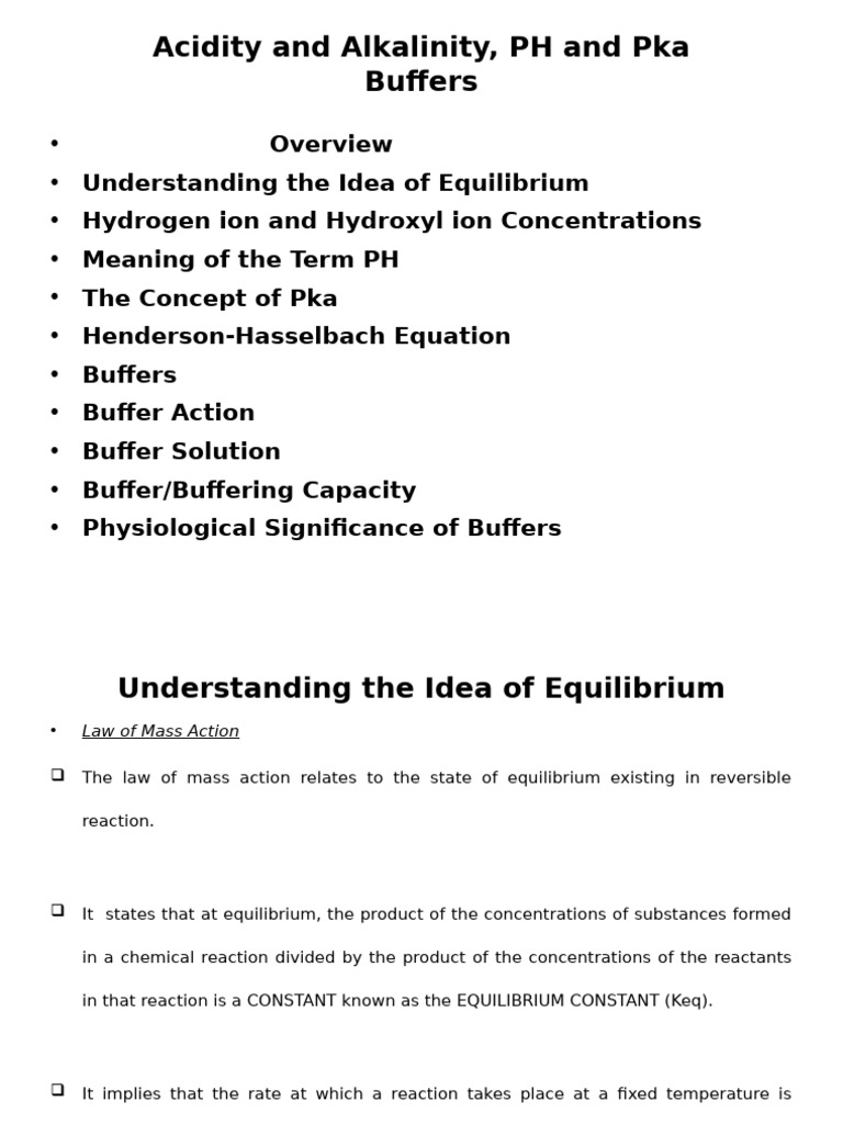 PH and Buffers | PDF | Acid | Buffer Solution