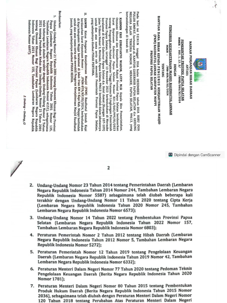 Bansos Pps PKM Raudhatul Jannah Kepi Kab - Mappi | PDF