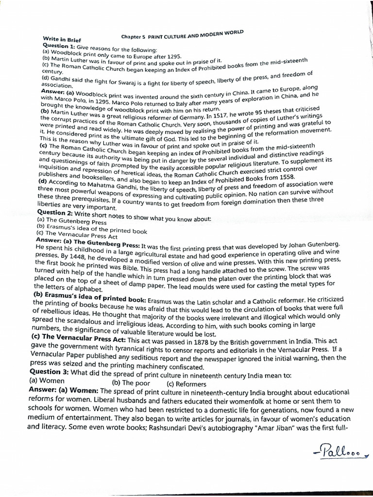 History Chap - 5 | PDF