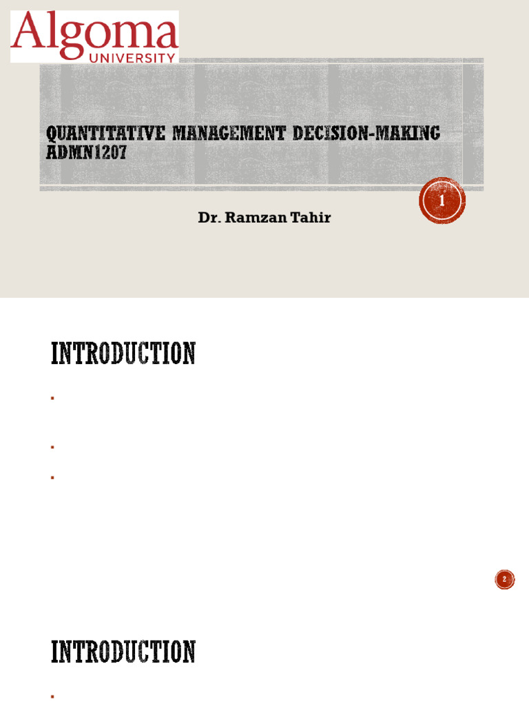 Introductory Lecture | PDF | Level Of Measurement | Categorical Variable