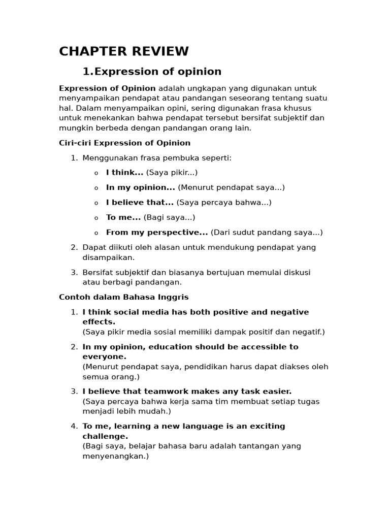 Chapter Review | PDF