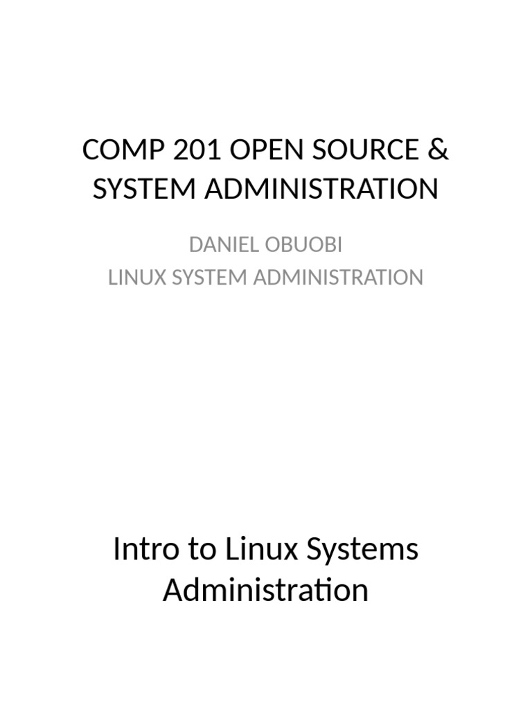 Linux System Administration Guide | PDF | Superuser | Sudo