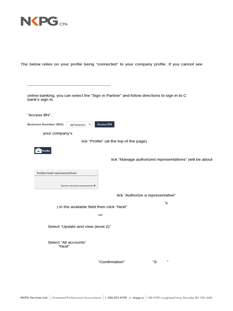 How to Grant Access to CRA | PDF