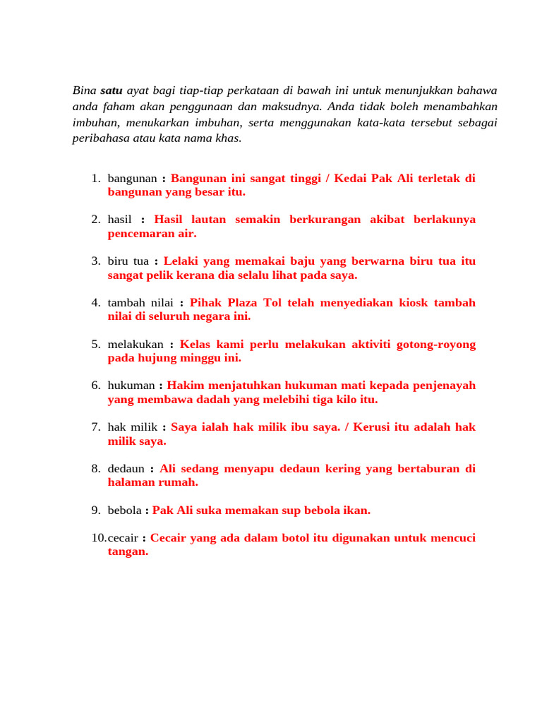 Bina Satu Ayat Bagi Tiap | PDF