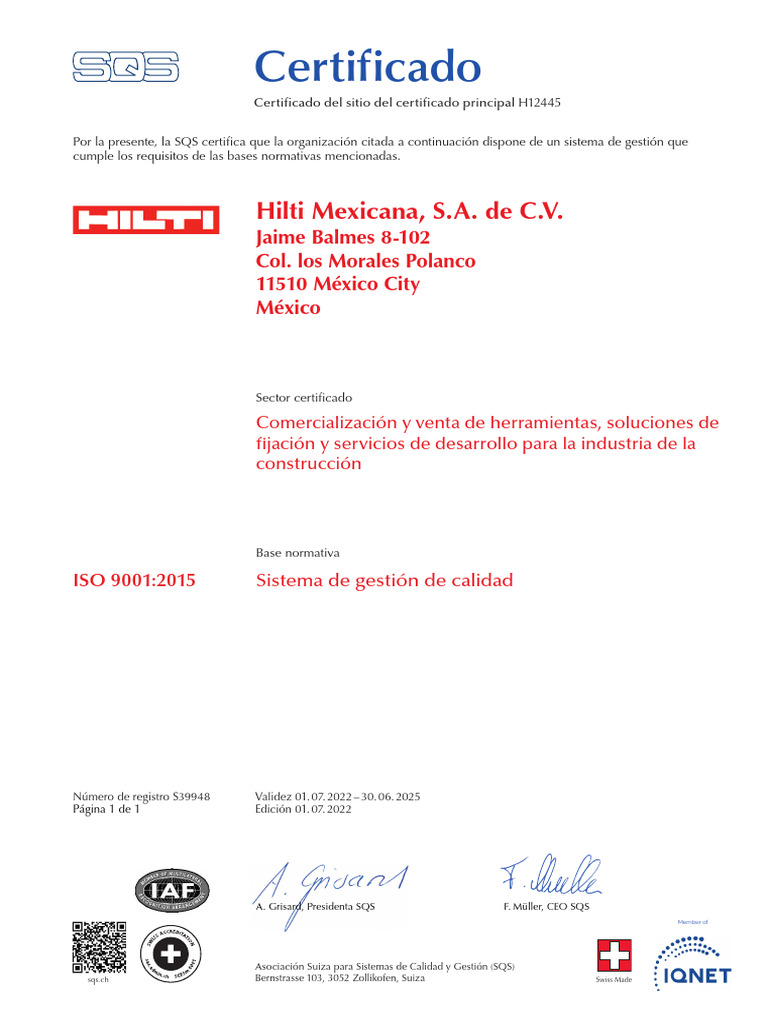 Certificado ASSET DOC 17737853 | PDF