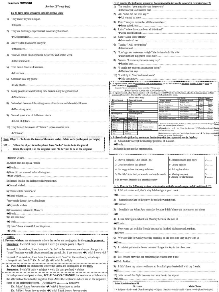 2nd Term Review | PDF | Verb | Linguistic Morphology