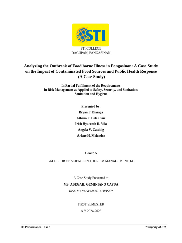 Foodborne Illness Outbreaks in Pangasinan | PDF | Foodborne Illness ...