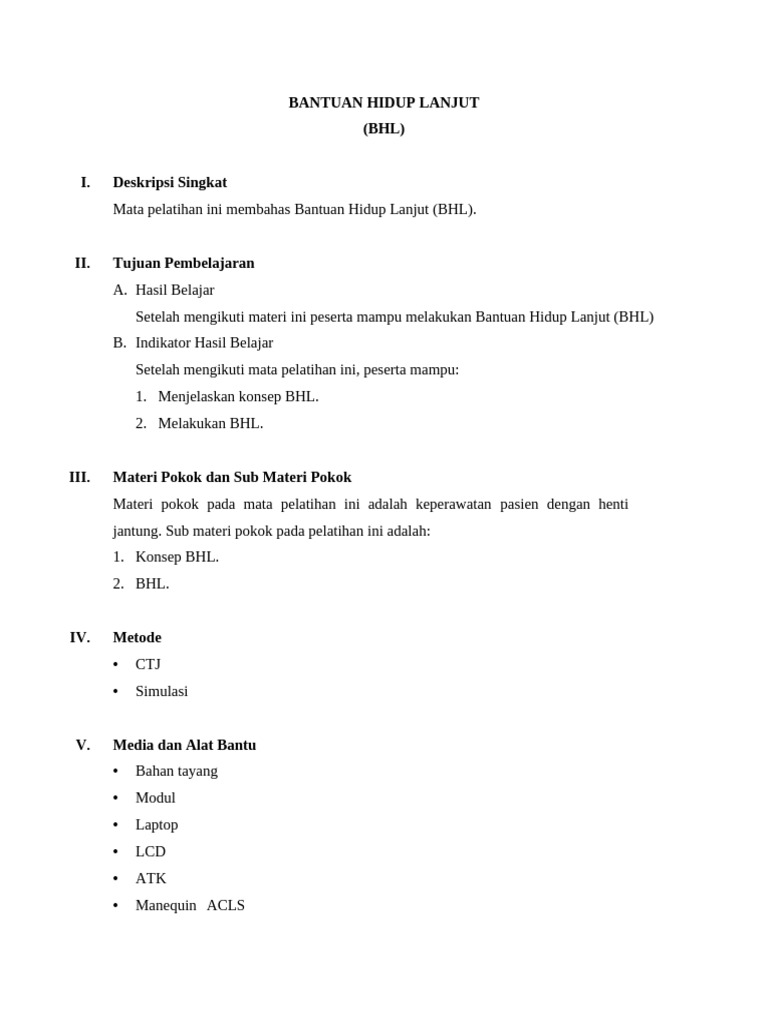 Memahami True Asistol dalam BHL | PDF