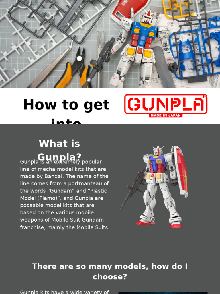 Beginner's Guide to Gunpla Model Kits | PDF