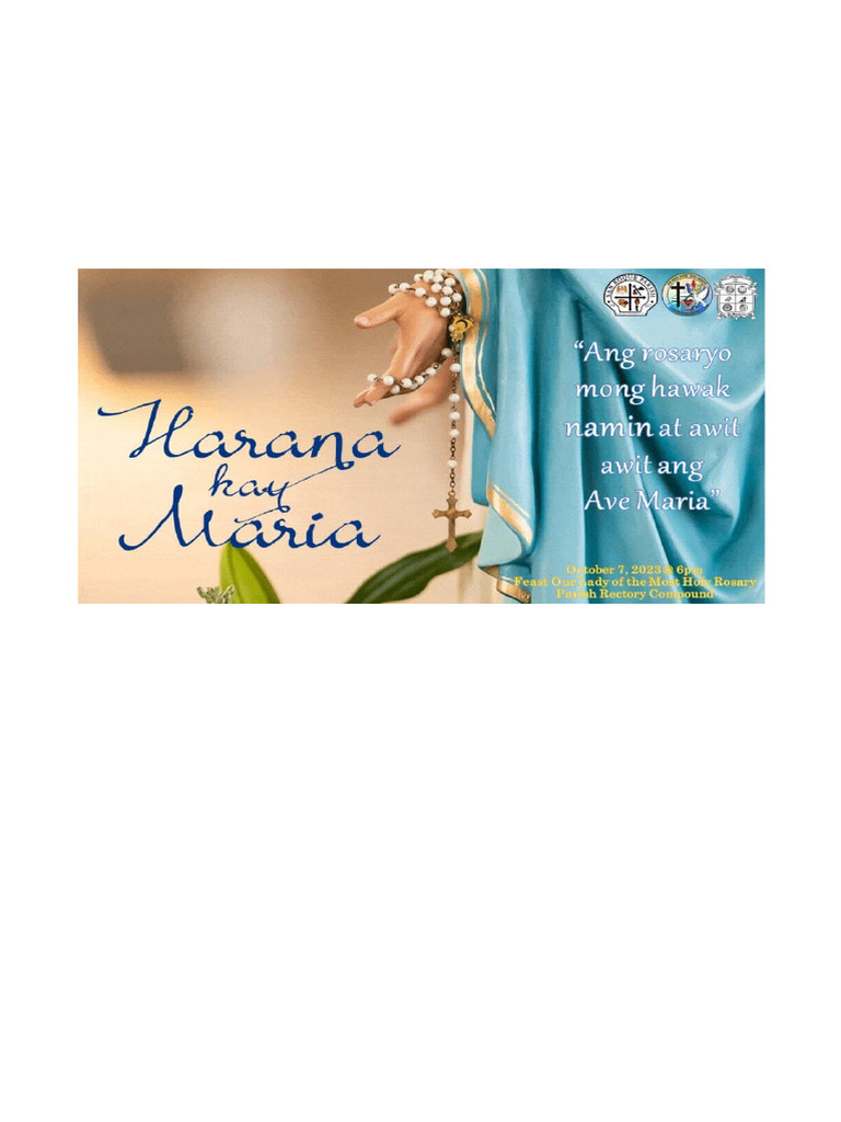 Harana Kay Maria 2023 | PDF | Mary, Mother Of Jesus | Religious Belief ...