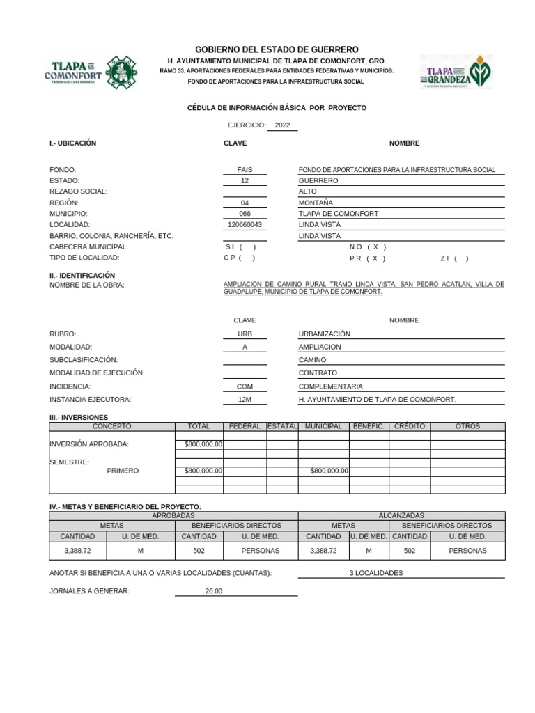 1.2. - Cedula de Informacion Basica 001 | PDF