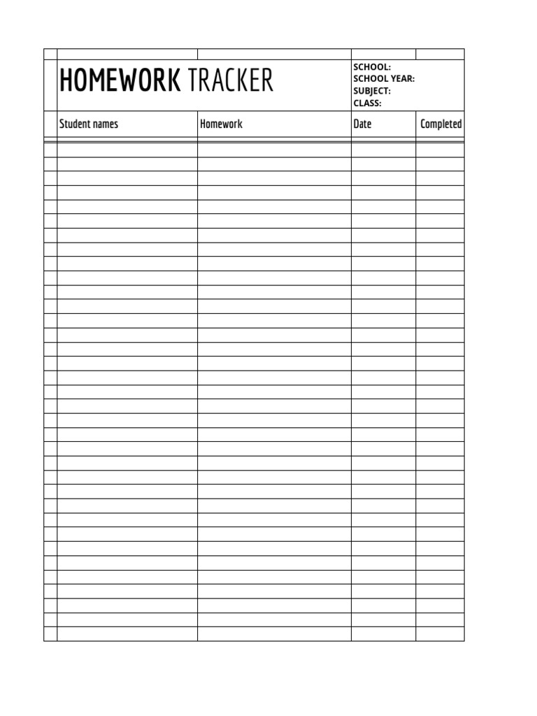 Assignment Tracker | PDF