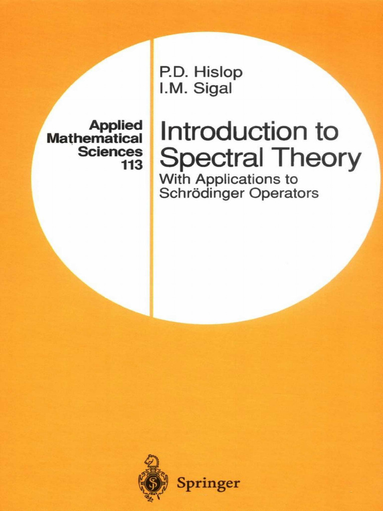 Spectral Theory: Introduction To | PDF | Mathematics | Linear Algebra
