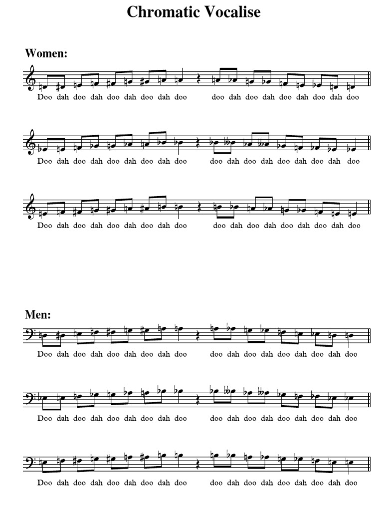 Chromatic Vocalise | PDF