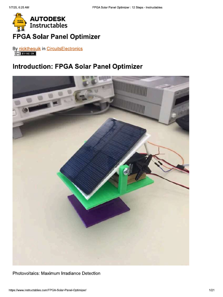 Solar Panel Optimizer | PDF