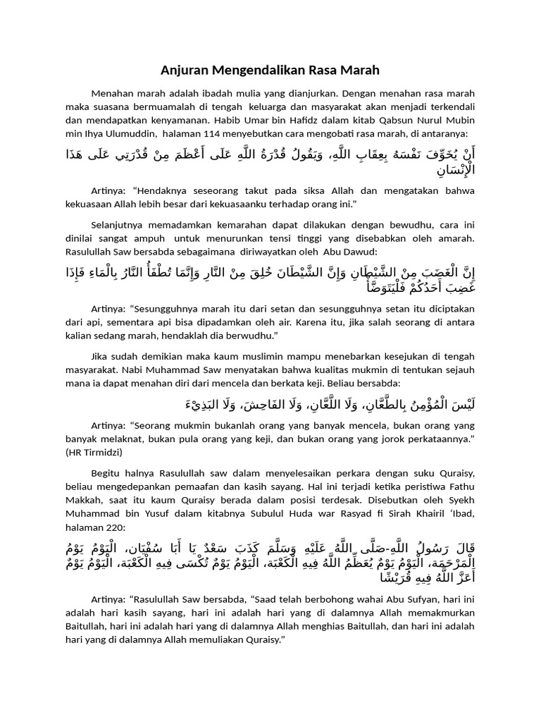 Cara Efektif Mengendalikan Amarah | PDF