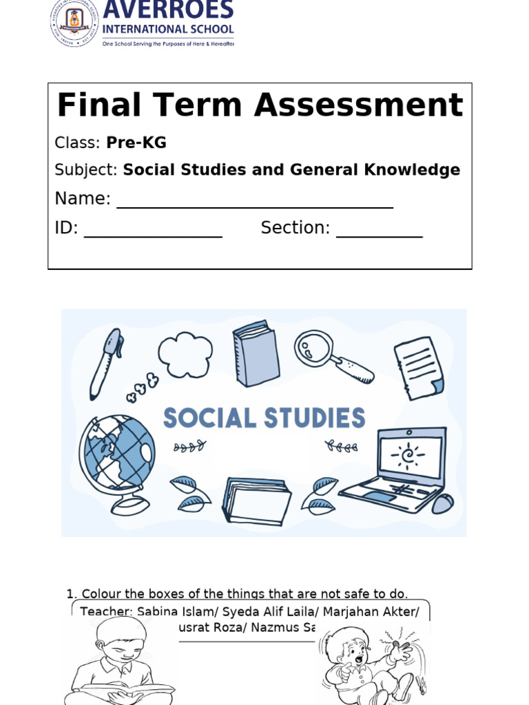 Final Term Assessment Paper Social Studies and General Knowledge | PDF