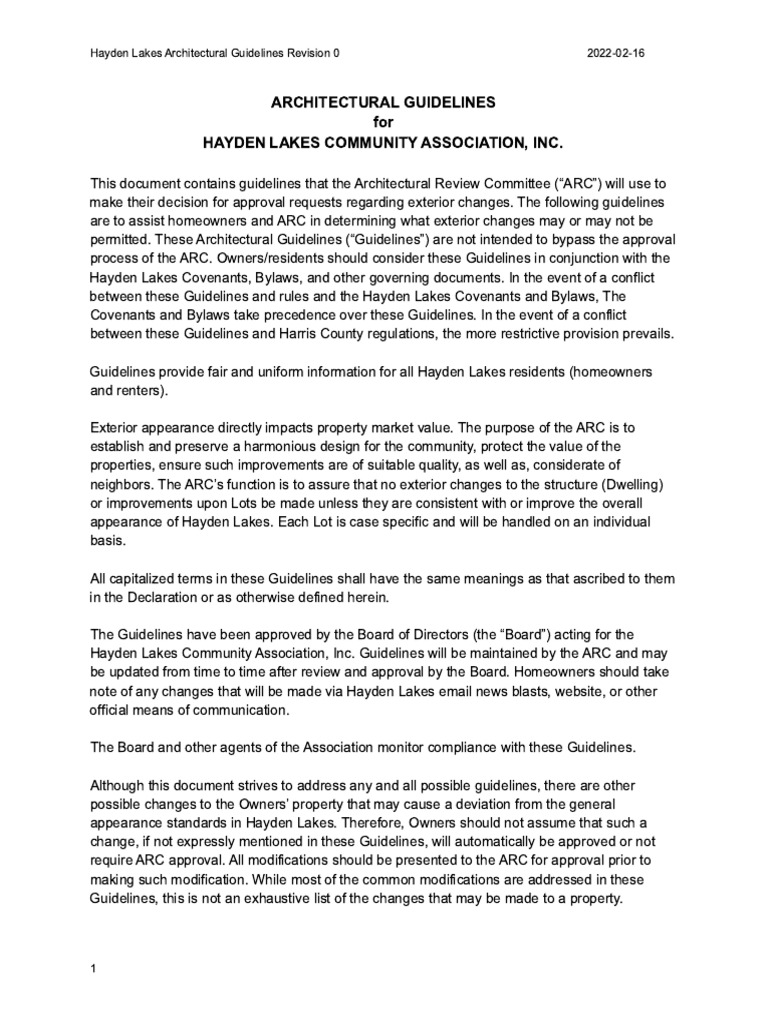 Architectural Guidelines | PDF