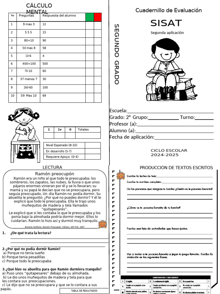 Evaluacion-SisAT-2° | PDF