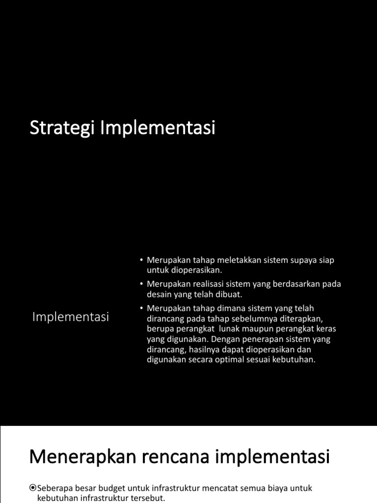 1736230598Chapter 12 Strategi Implementasi | PDF