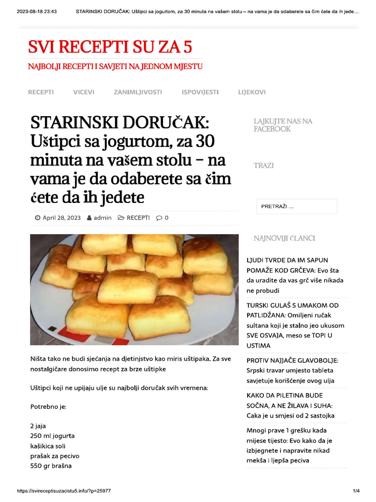USTIPCI SA JOGURTOM | PDF