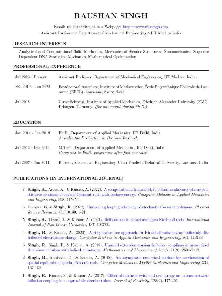 Raushan Singh - Mechanical Engineering Expert | PDF | Engineering | Applied And ...