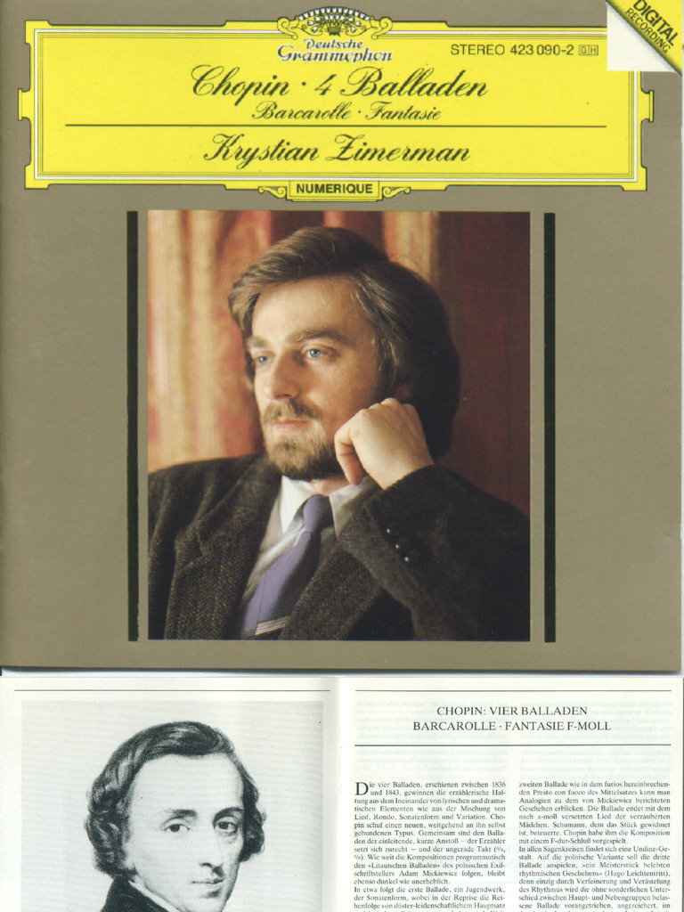 Chopin - Ballades - Krystian Zimerman - Booklet | PDF