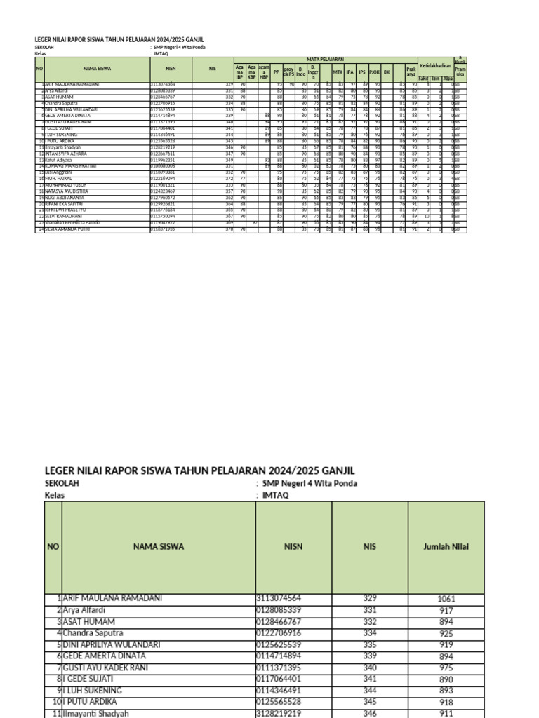 Leger 20241 IMTAQ | PDF