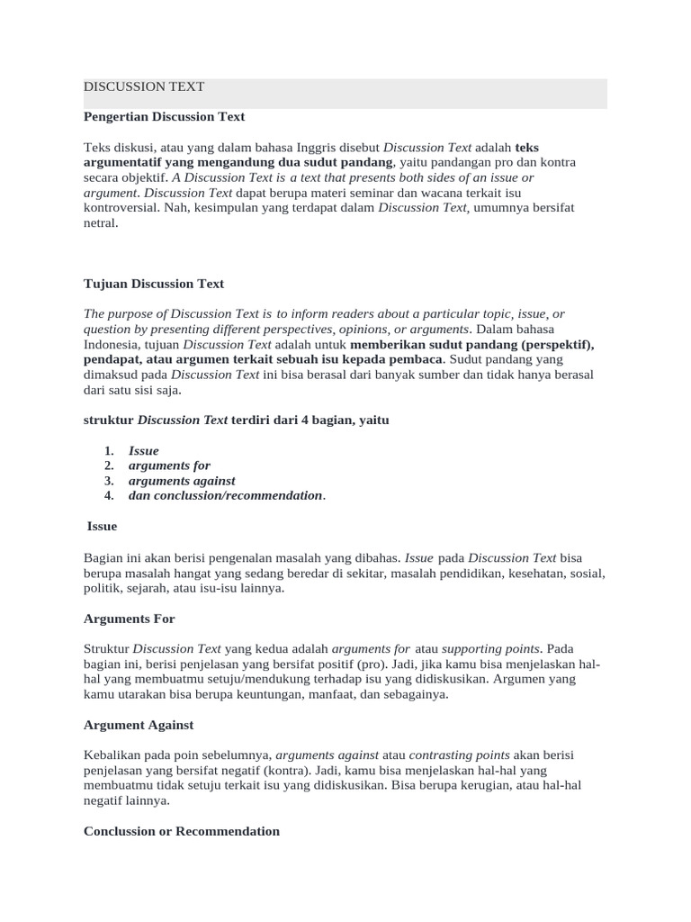 Discussion Text Soal | PDF | Hijab